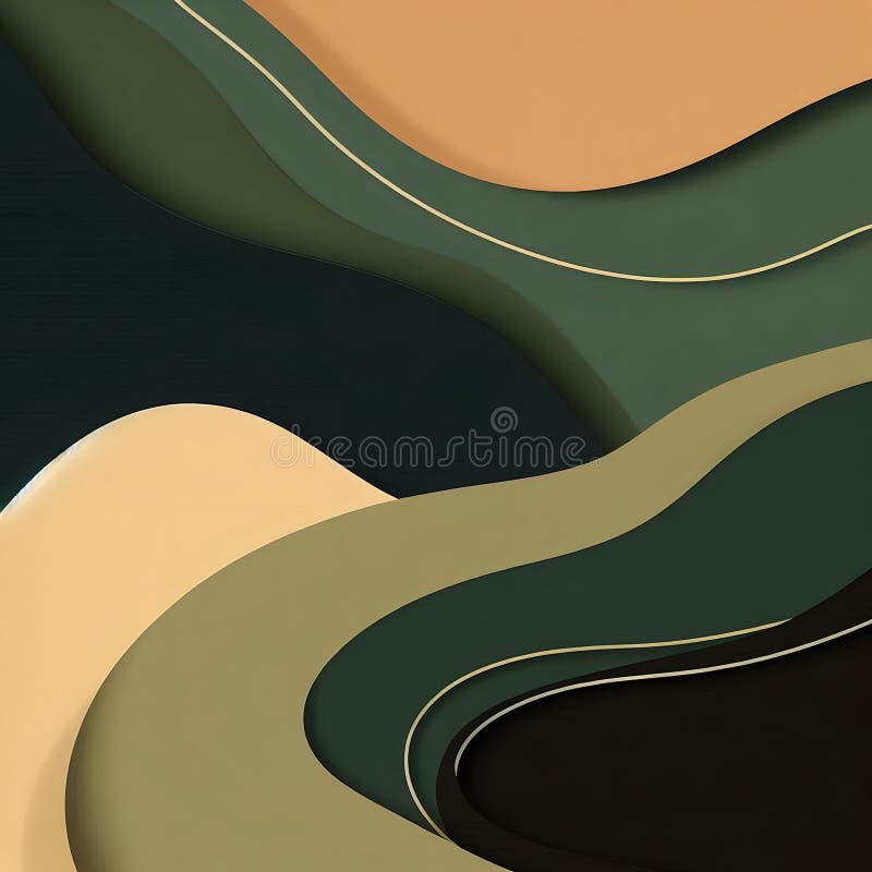 Abstract Wave Pattern with Modern Fluid Movement and Elegant Flowing ...
