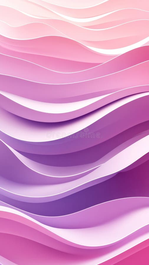 Abstract Wave Pattern in Pink and Purple with Smooth Gradients ...