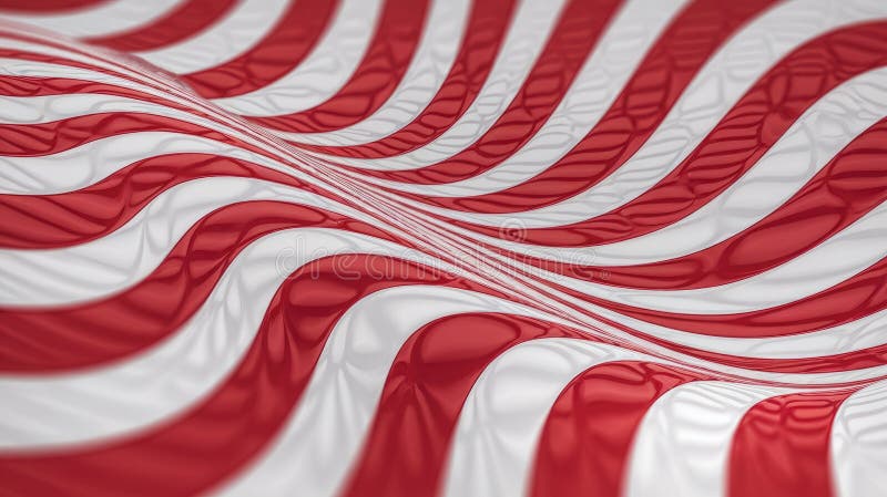 Abstract Wave Pattern in Red and White, Creating a Dynamic Visual ...