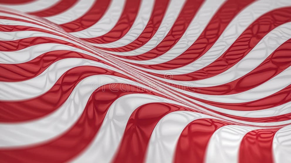 Abstract Wave Pattern in Red and White, Creating a Dynamic Visual ...