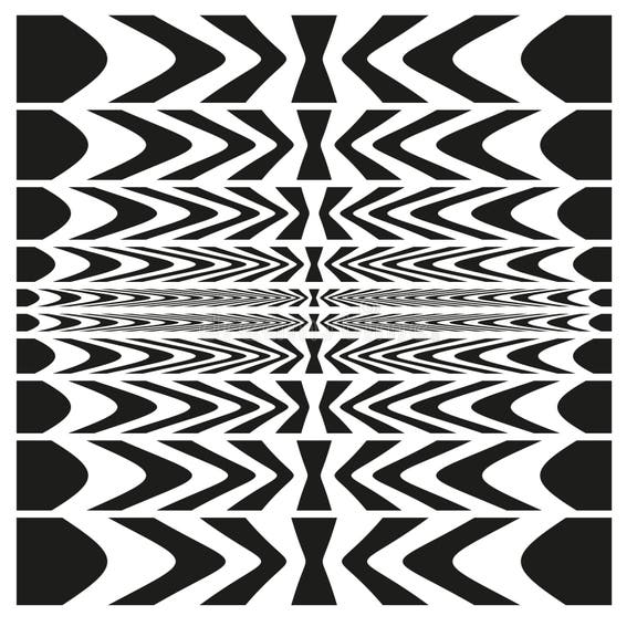 Abstract Wave Pattern. Repeating Line Design. Optical Illusion Vector ...