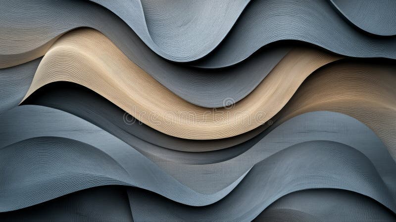 Abstract Wave Pattern in Soft Colors, Showcasing a Tranquil Blend of ...