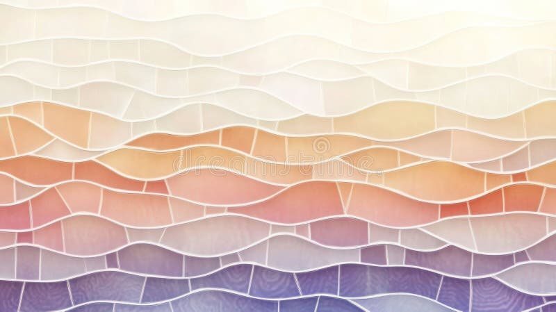 Abstract Wave Pattern With Soft Gradient Colors Creating A Soothing