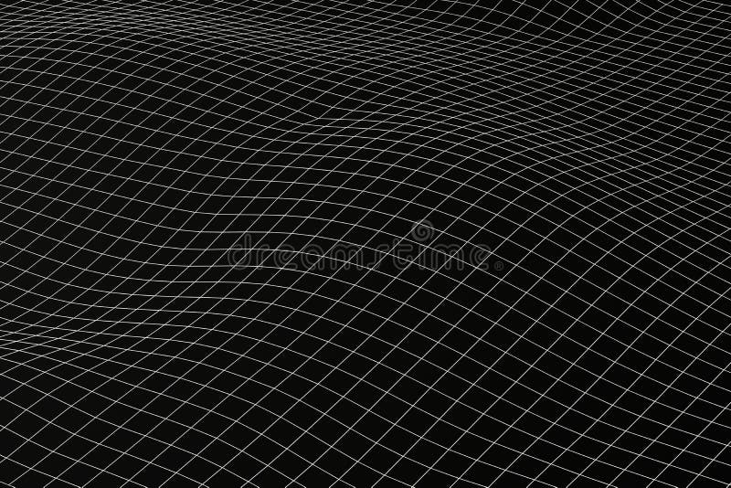 Abstract Wave Pattern Technology Background. 3d Render Stock ...