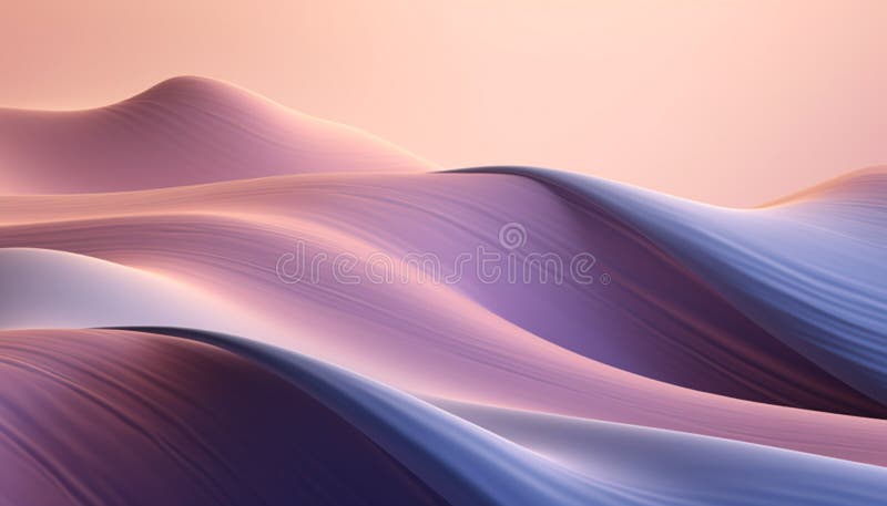 Abstract Wave Pattern in Vibrant Colors, Flowing Smoothly Generated by ...
