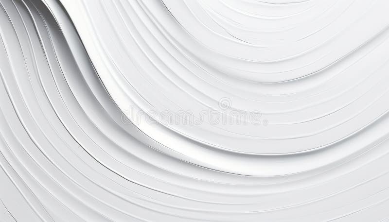 Abstract Wave Pattern on White Backdrop, Modern Design Generated by AI ...