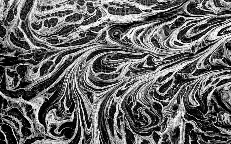Abstract Wave Pattern, White Gray Marble Ink Texture Background for ...