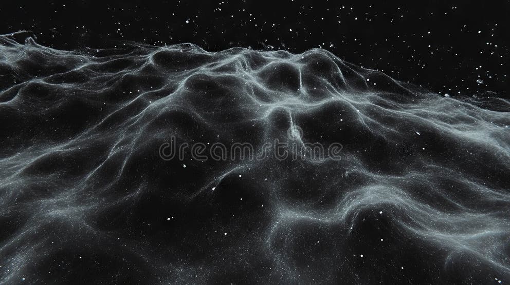 Abstract Wave Patterns on Black Chalkboard Texture with Subtle Chalk ...