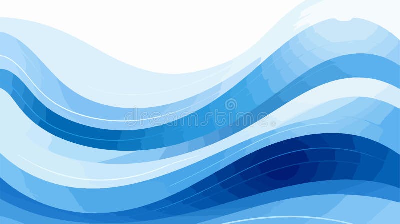 Abstract Wave Patterns in Blue Hues Stock Vector - Illustration of ...