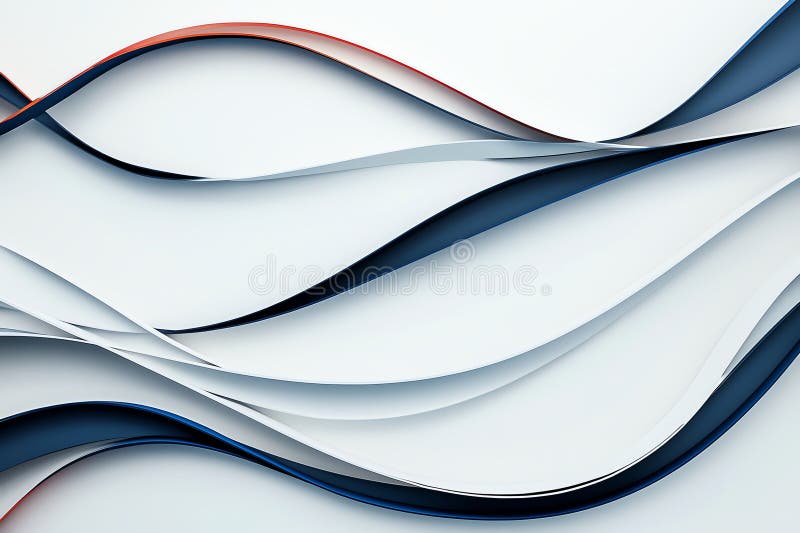 Abstract Wave Patterns Created with Paper Ribbons in Soft Tones Ideal ...
