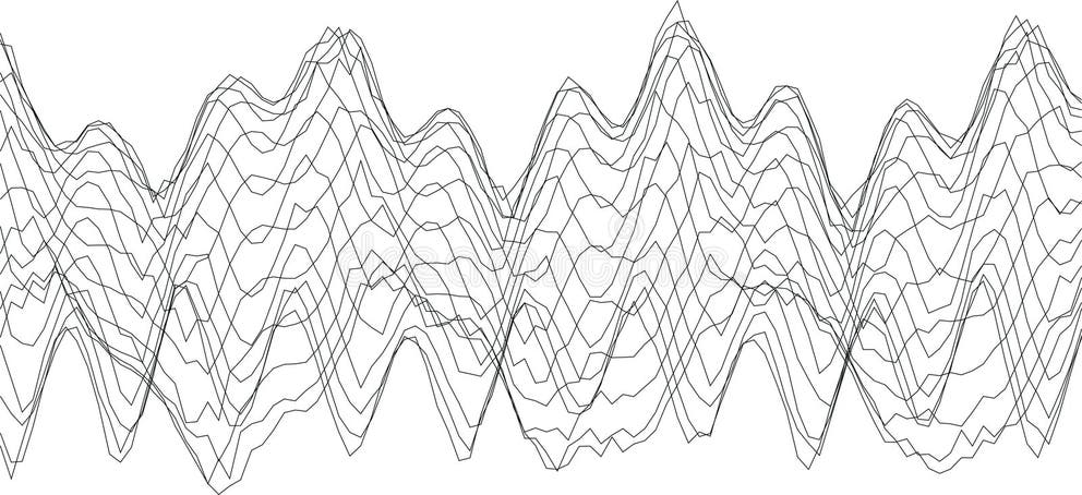 Abstract Wave Patterns for Creative Design Projects Stock Illustration ...