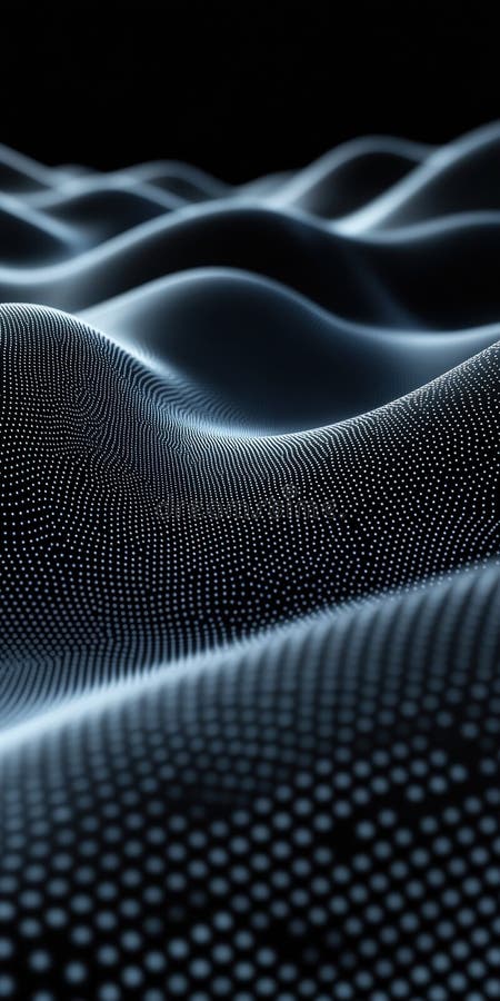 Abstract Wave Patterns in Dark Tones Illuminated by Soft Light Stock ...