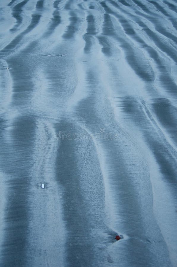 Abstract Wave Patterns in Fine Gray Sand Stock Image - Image of ocean ...