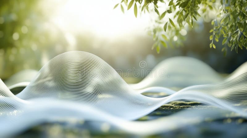 Abstract Wave Patterns in Nature with Sunlight Filtering through Leaves ...