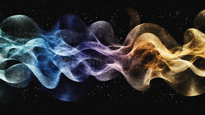 Abstract Wave Patterns in Vibrant Colors Representing Energy and Motion ...