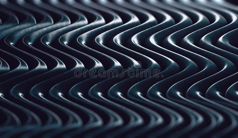 Abstract Wave and Ripple Surface Background.3d Illustration Stock ...
