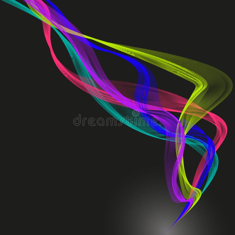Abstract wave smoke stock vector. Illustration of motion - 125141266