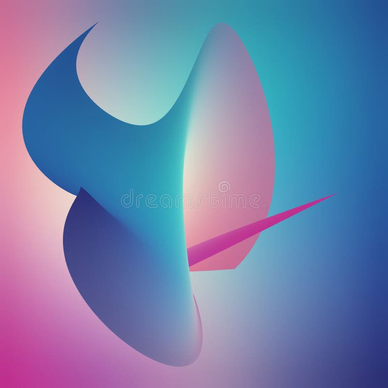 Abstract Wave with Some Swirl Effect and White and Gradient Stock ...