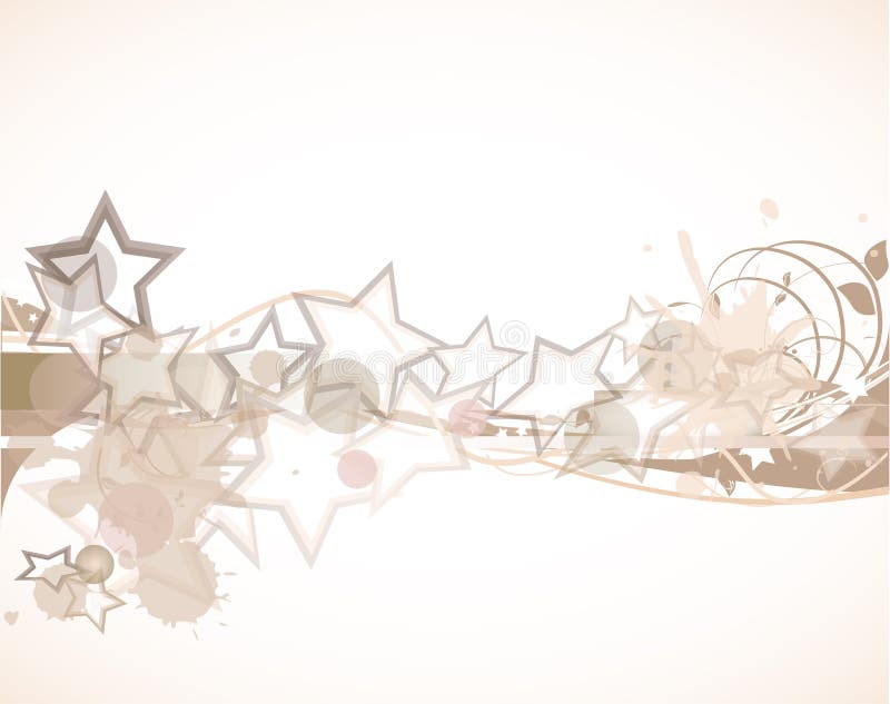 Abstract wave with stars stock vector. Illustration of colorful - 16075517