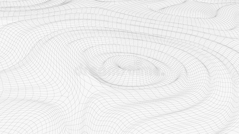 Abstract Wave Surface Wireframe Retro Pattern. Abstract 3d Vector ... Abstract Wave Surface Wireframe Retro Pattern. Abstract 3d Vector ...
