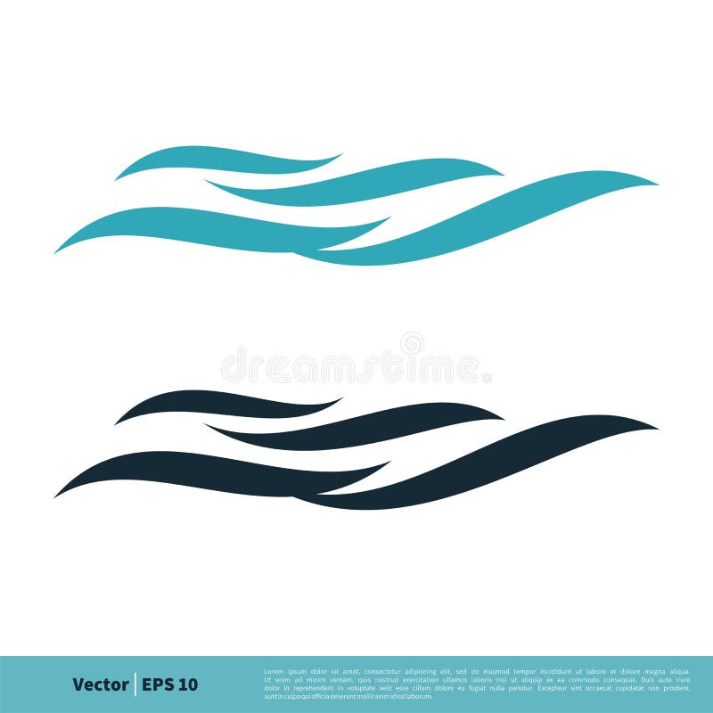 Abstract Wave Swoosh Icon Vector Logo Template Illustration Design ...