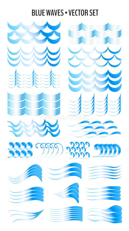 Abstract wave symbols stock vector. Illustration of vector - 157348917
