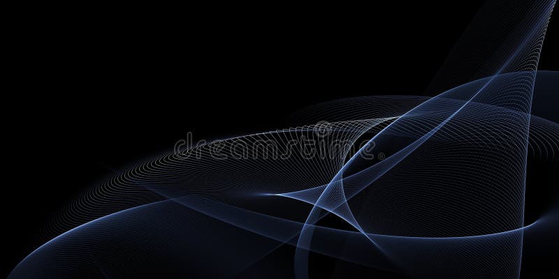 Abstract Wave Technology Digital Network Background with Blue Light ...