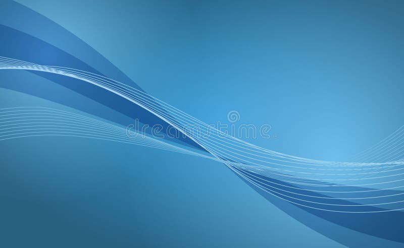 Abstract Wave Template Background Brochure Design with Gradation Blue ...