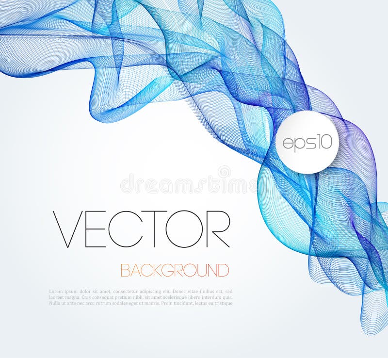 Abstract Wave Template Background Brochure Design Stock Vector