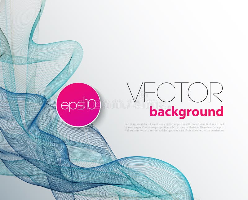 Abstract Wave Template Background Brochure Design Stock Vector ...