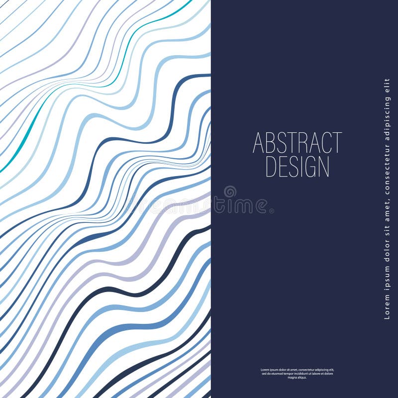 Abstract Wave. Template for Creative Ideas for the Design of Title ...