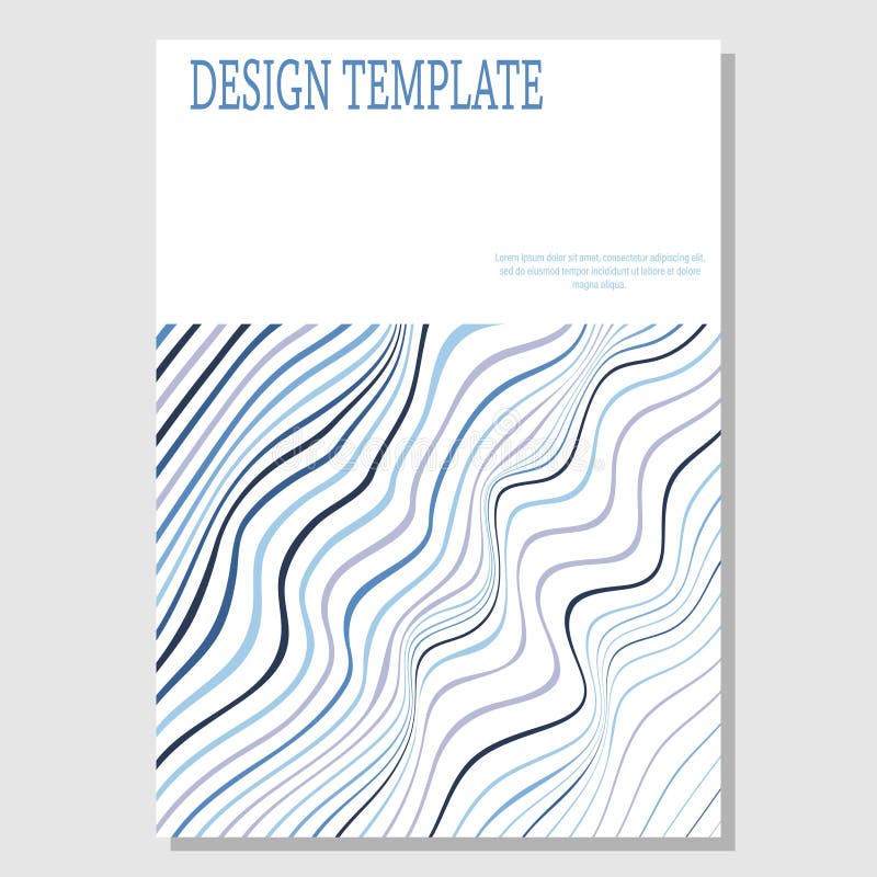 Abstract Wave. Template for Creative Ideas for the Design of Title ...