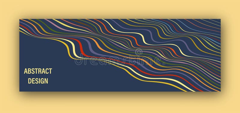 Abstract Wave. Template for Creative Ideas for the Design of Title ...