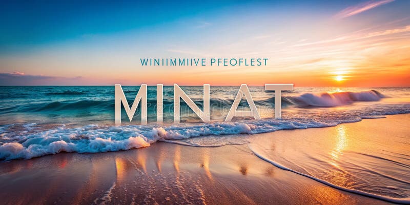 Abstract Wave Text Effect a Minimalist Typography Background Design for ...