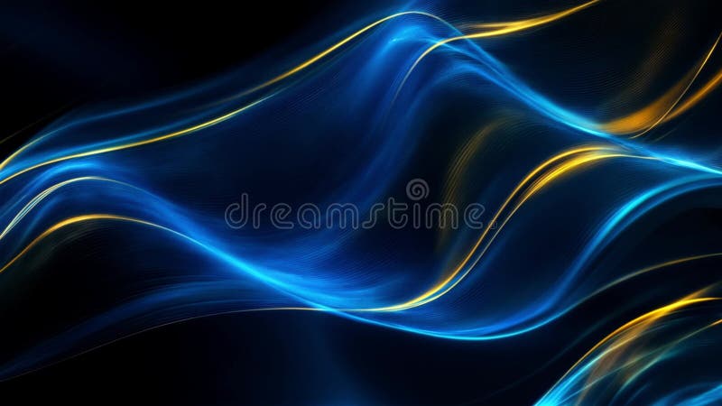Abstract Wave Texture with Light Lines on Slow Motion Background. Stock ...