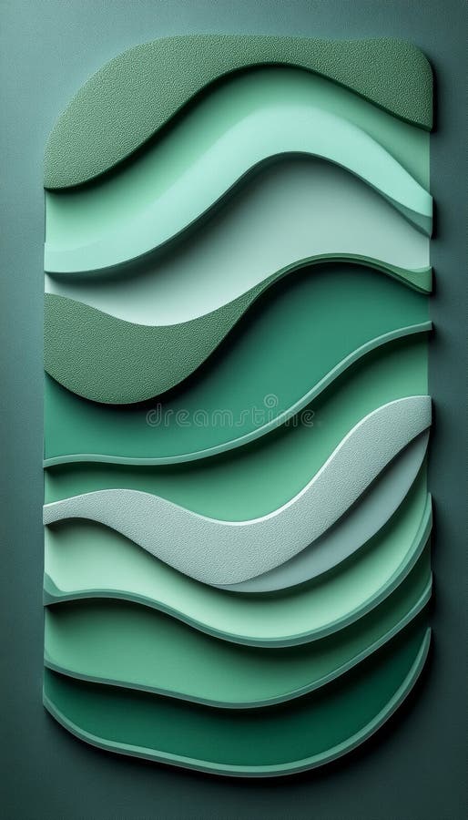 Abstract Wave Texture Pattern, Pale Green Celery Gradient ...