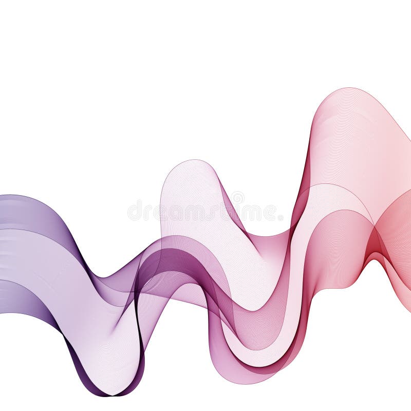 Abstract Wave Vector Background, Rainbow Waved Lines for Brochure ...