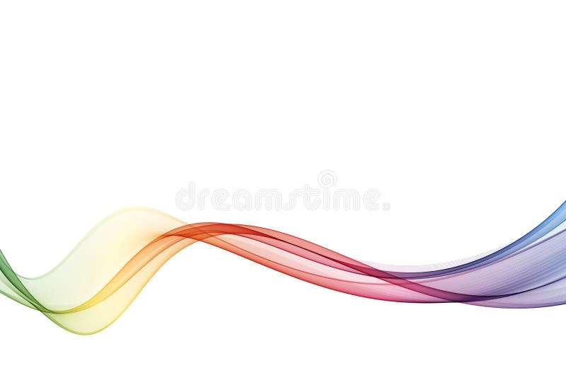 Abstract Wave Vector Background. Spectrum Color. Flow of Transparent ...