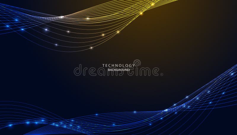 Abstract Wave Vector Beautiful Lines, Concept, Technology, Network ...
