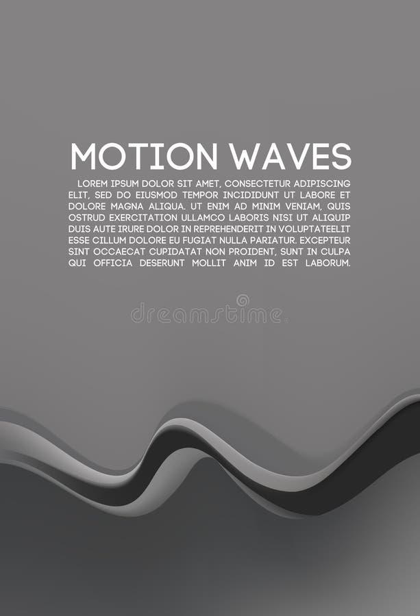Abstract Wave. Vector Illustration for Banner, Flyer, Book Cover ...