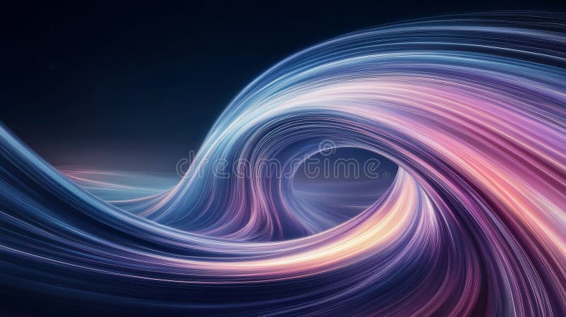 Abstract Wave with Vibrant Colors, Creating a Sense of Movement and ...