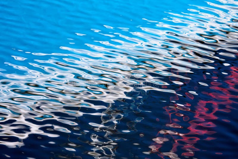 Water With Patches Of Gasoline And Oil Stock Photo - Image of abstract ...