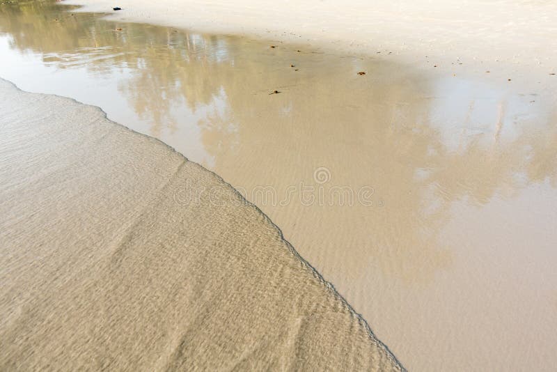 Abstract Wave Water Splash on Sand Beach Background and Pattern Stock ...