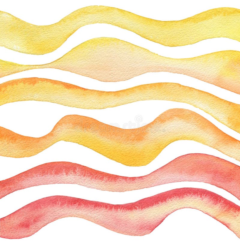 Abstract Wave Watercolor Painted Background. Paper Texture Stock ...