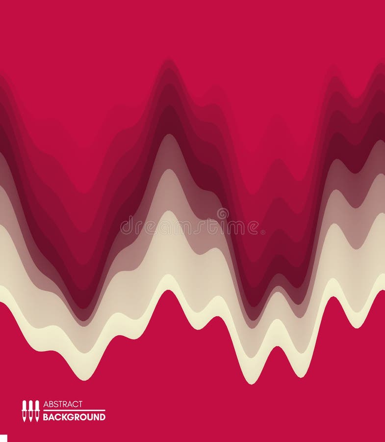 Abstract Waveform Background. 3d Technology Style Stock Vector ...