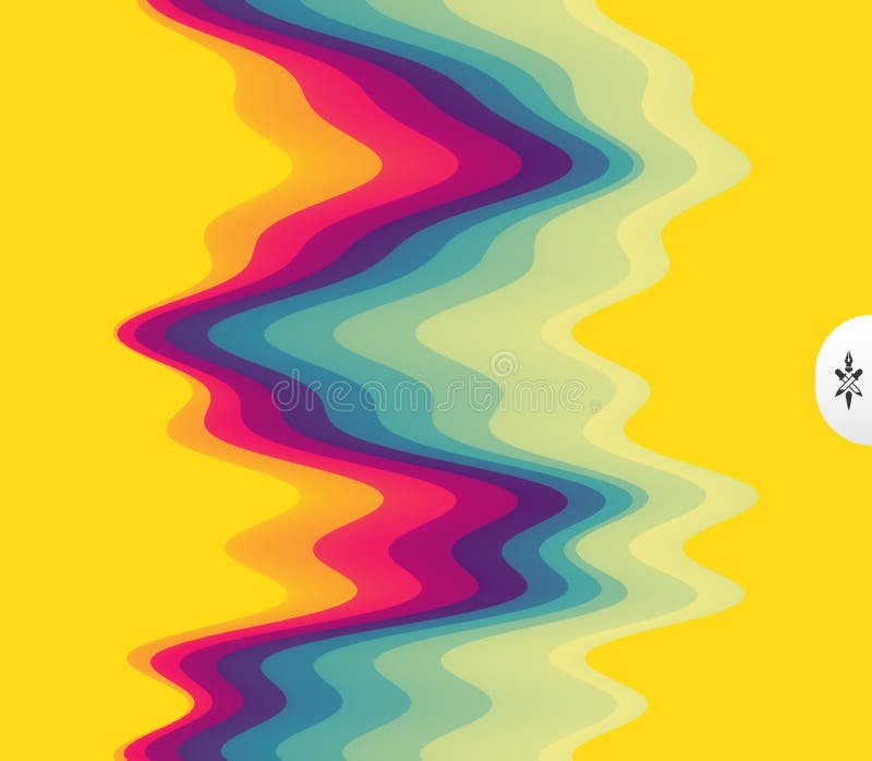 Abstract Waveform Background. 3d Technology Style Stock Vector ...