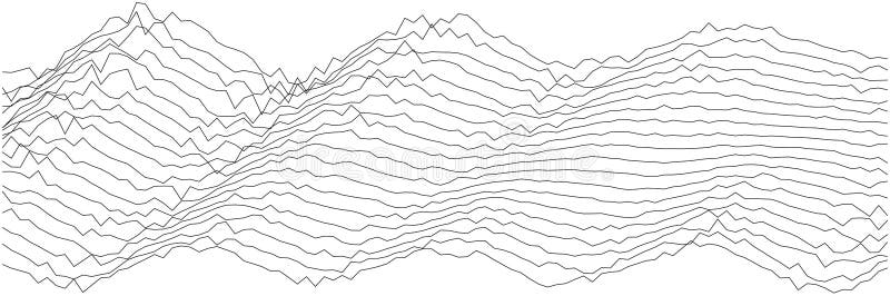 Abstract Waveform Lines Art for Modern Design Projects and Creative ...