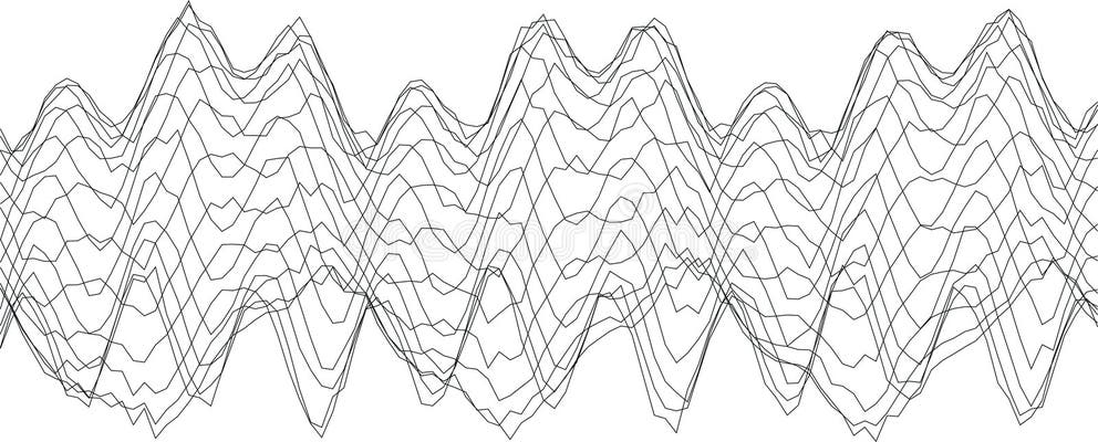 Abstract Waveform Pattern for Creative Design and Digital Projects ...