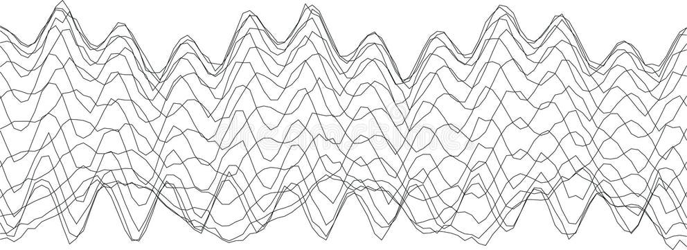 Abstract Waveform Pattern for Digital Art and Graphic Design Projects ...