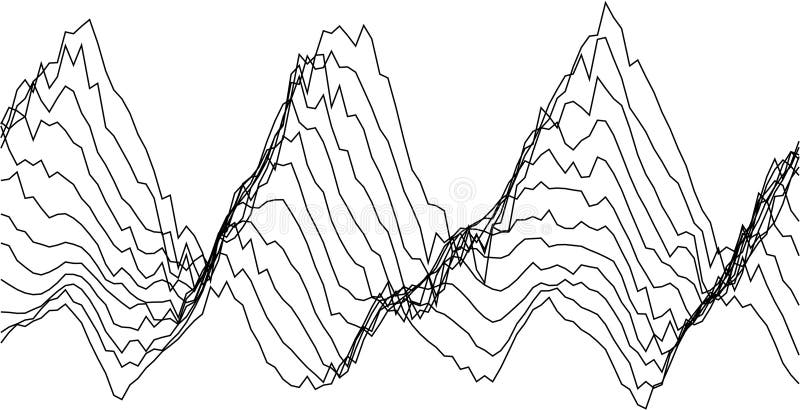 Abstract Waveform Pattern - Dynamic Black and White Design for Modern ...